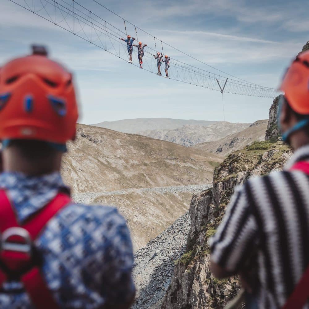 Infinity Bridge | Sky Ropes Adventure | High Ropes | Honister